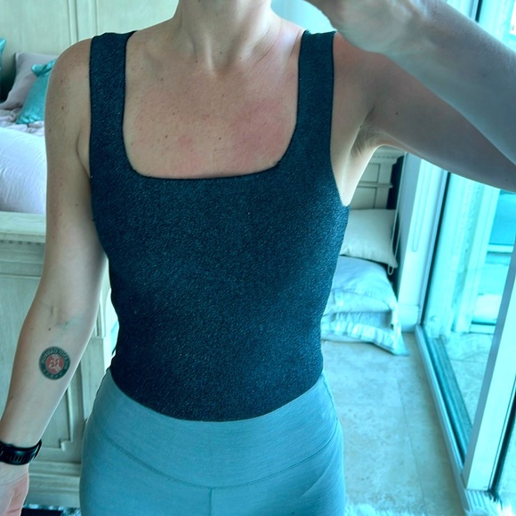 A.L.C. | Tops | Alc Size Xs Silver Square Neck Copped Tank | Poshmark